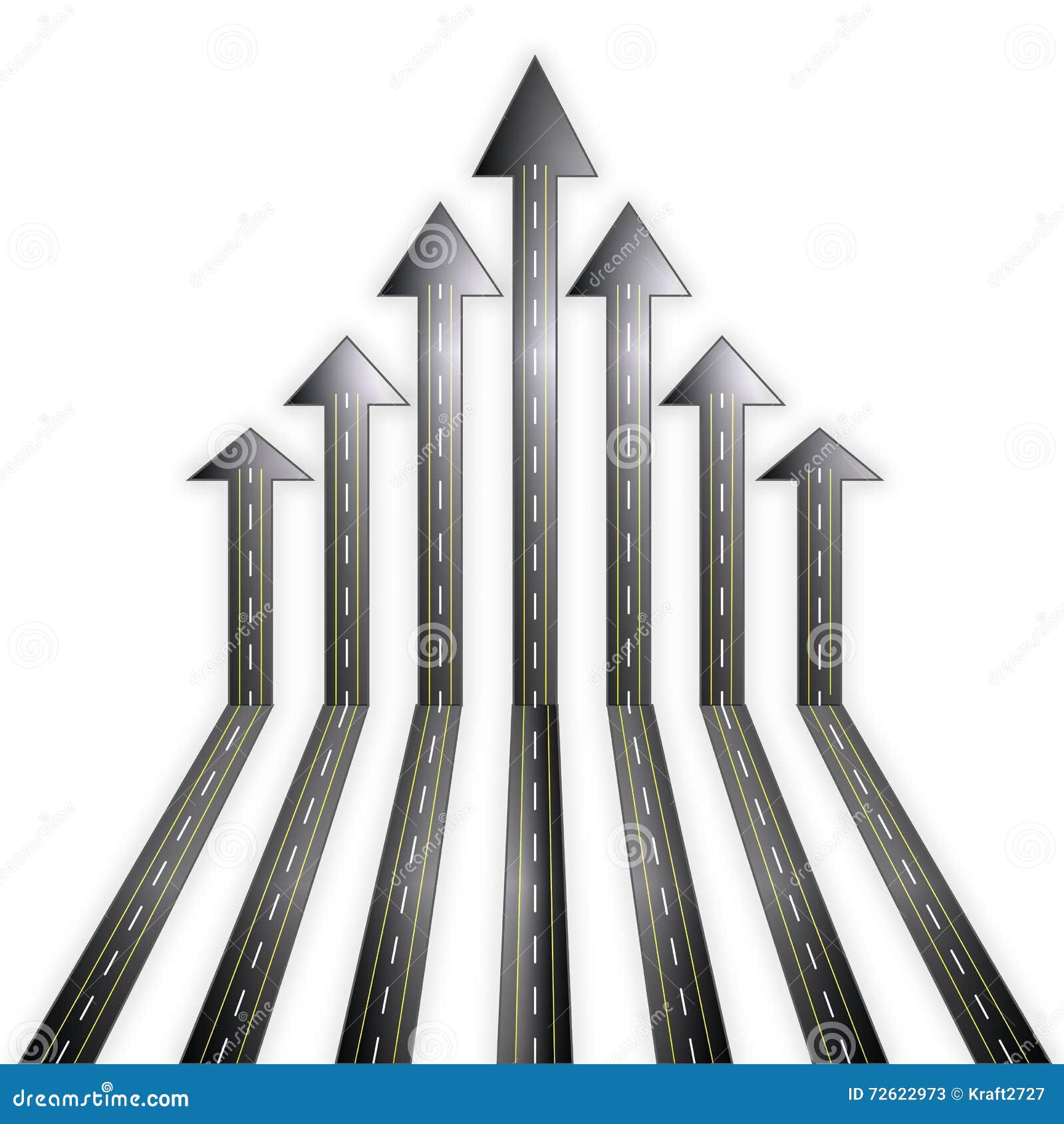 Road street with arrow stock vector. Illustration of computer - 72622973