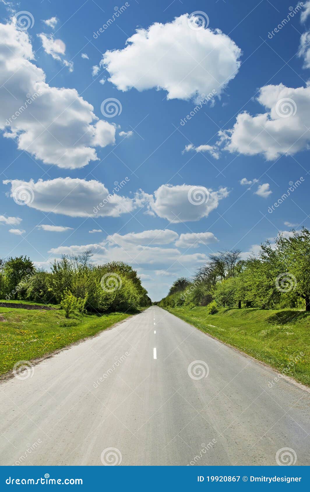The Road Stretches into the Distance_01 Stock Image - Image of ...