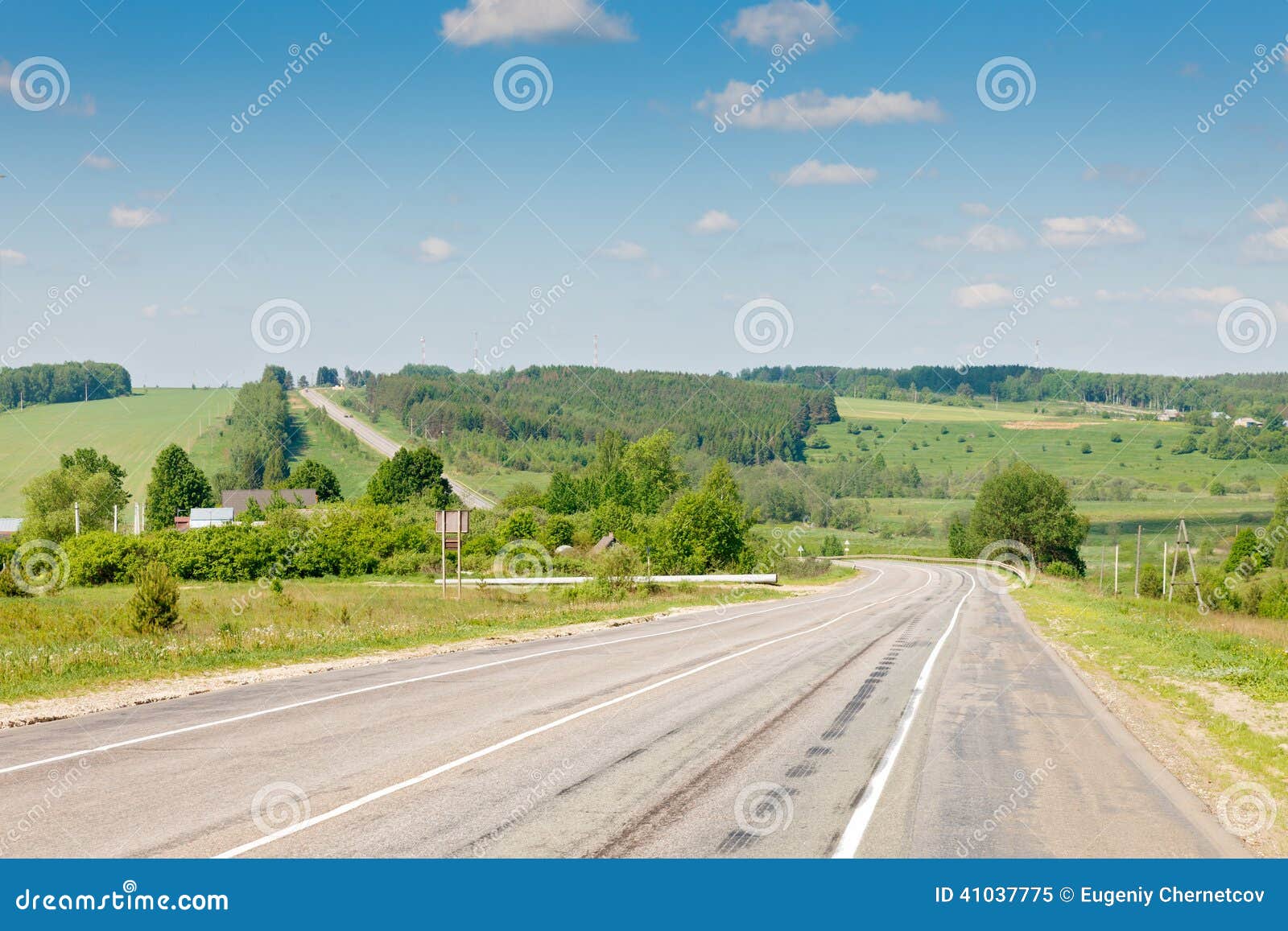 Road stretches stock image. Image of horizon, asphalt - 41037775