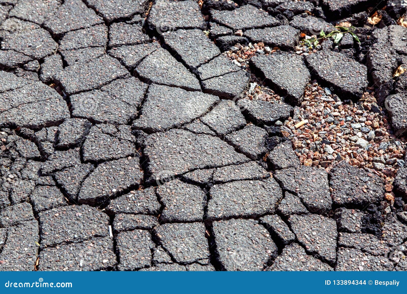 A Road Surface Cracks Texture. Stock Photo - Image of cement, gray ...