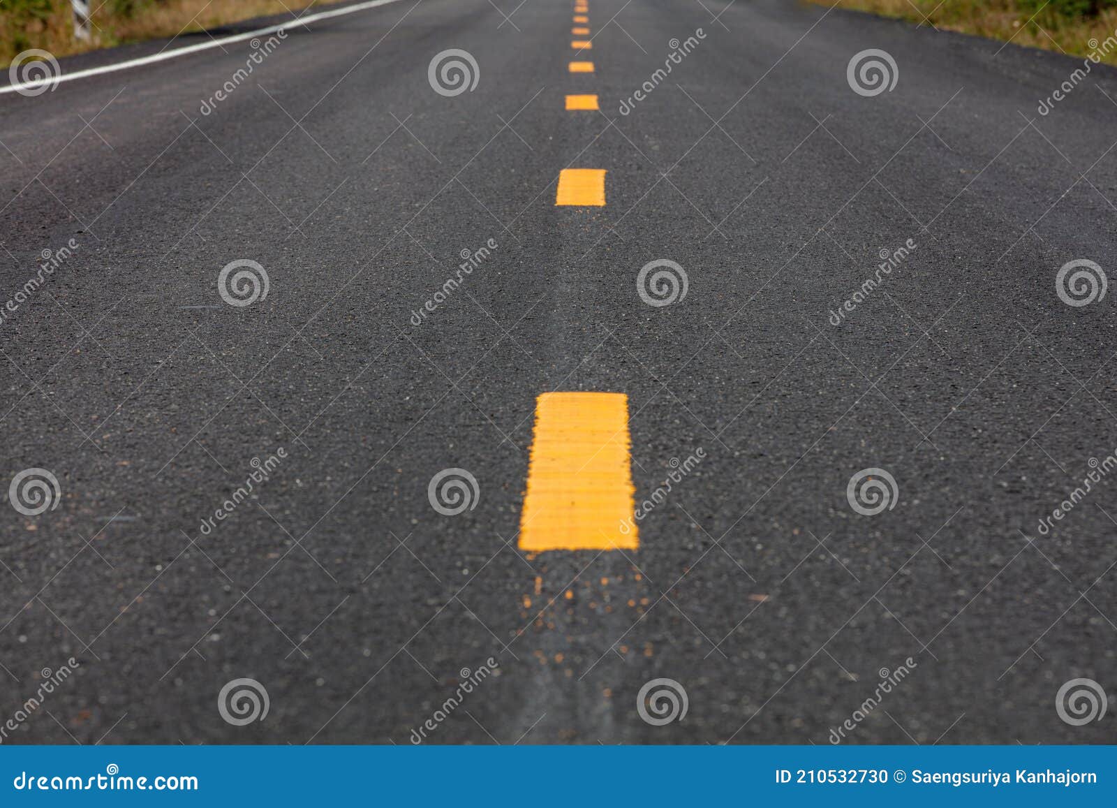 The Road Surface that is Marking a New Lane. Stock Photo - Image of ...