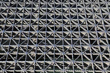 Road Surface: Metal Grating on Bridge Roadm Deck Stock Photo - Image of ...