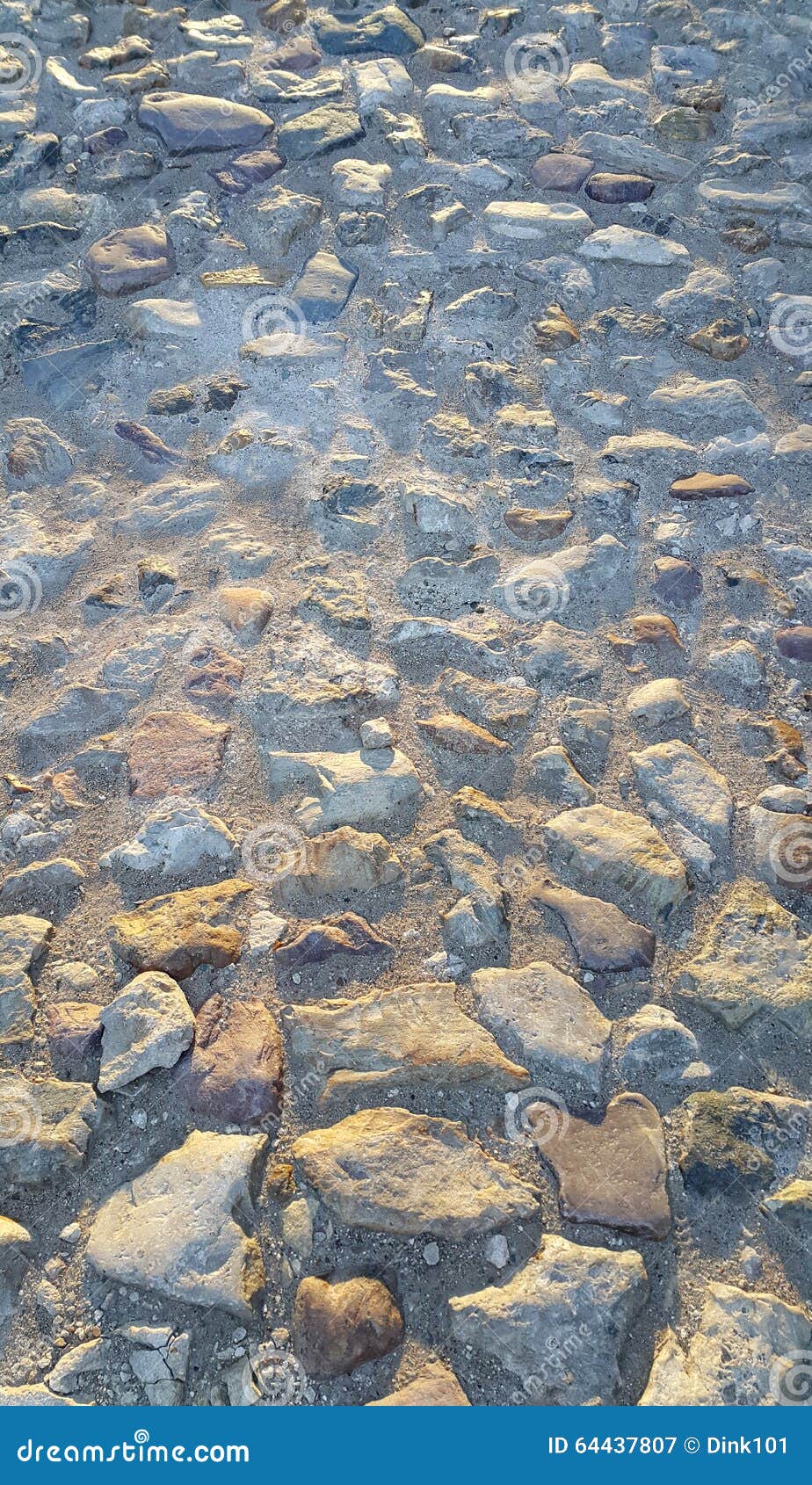 Road Surface Paved with Rough Stones Stock Image - Image of ...