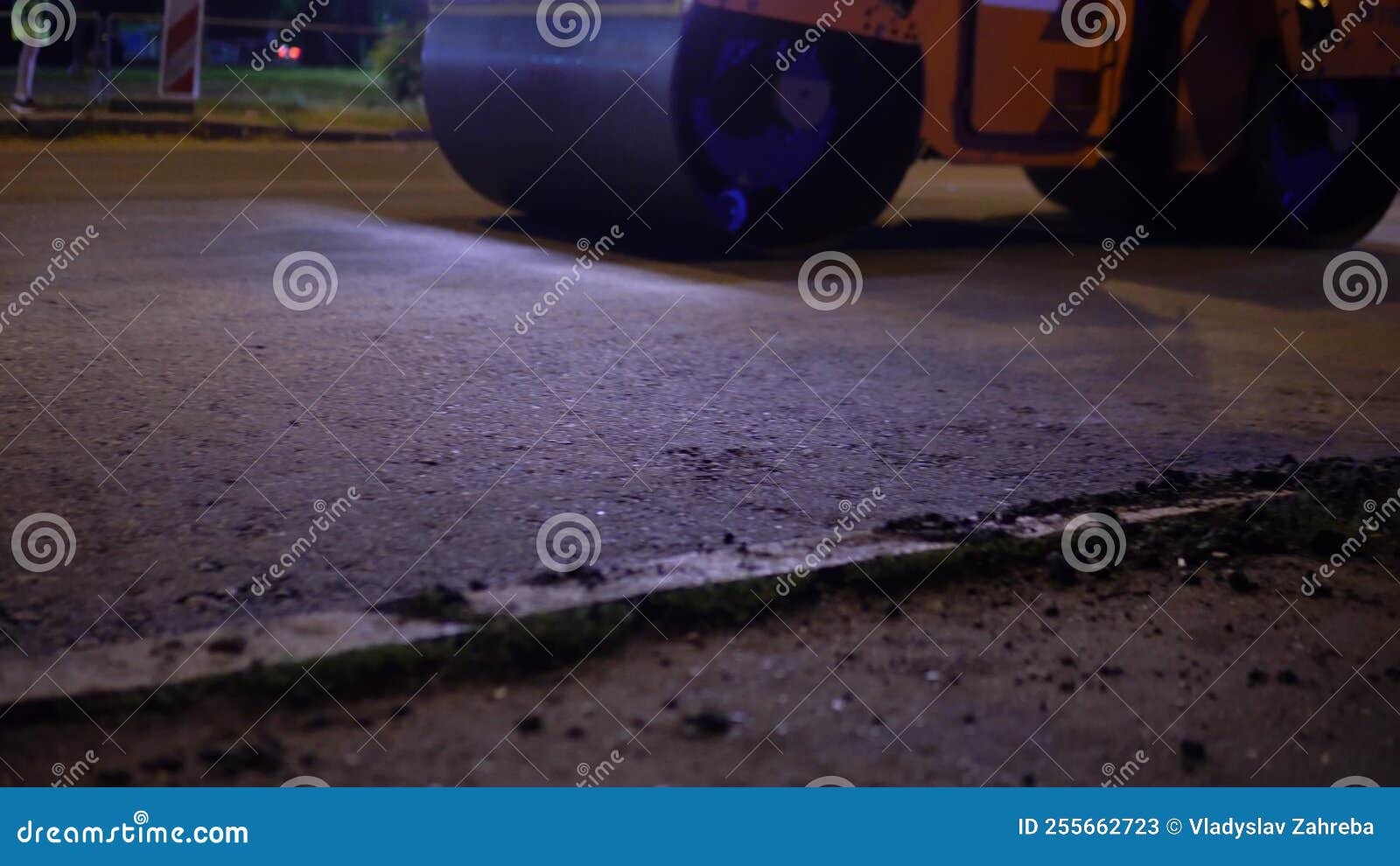 Road Surface Repair. Making New Asphalt for Road Construction. Stock ...