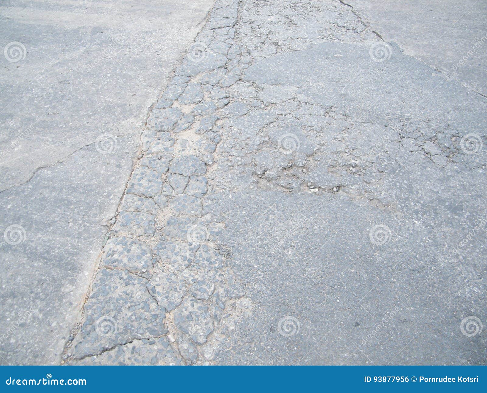 Road surface stock photo. Image of crack, long, concrete - 93877956