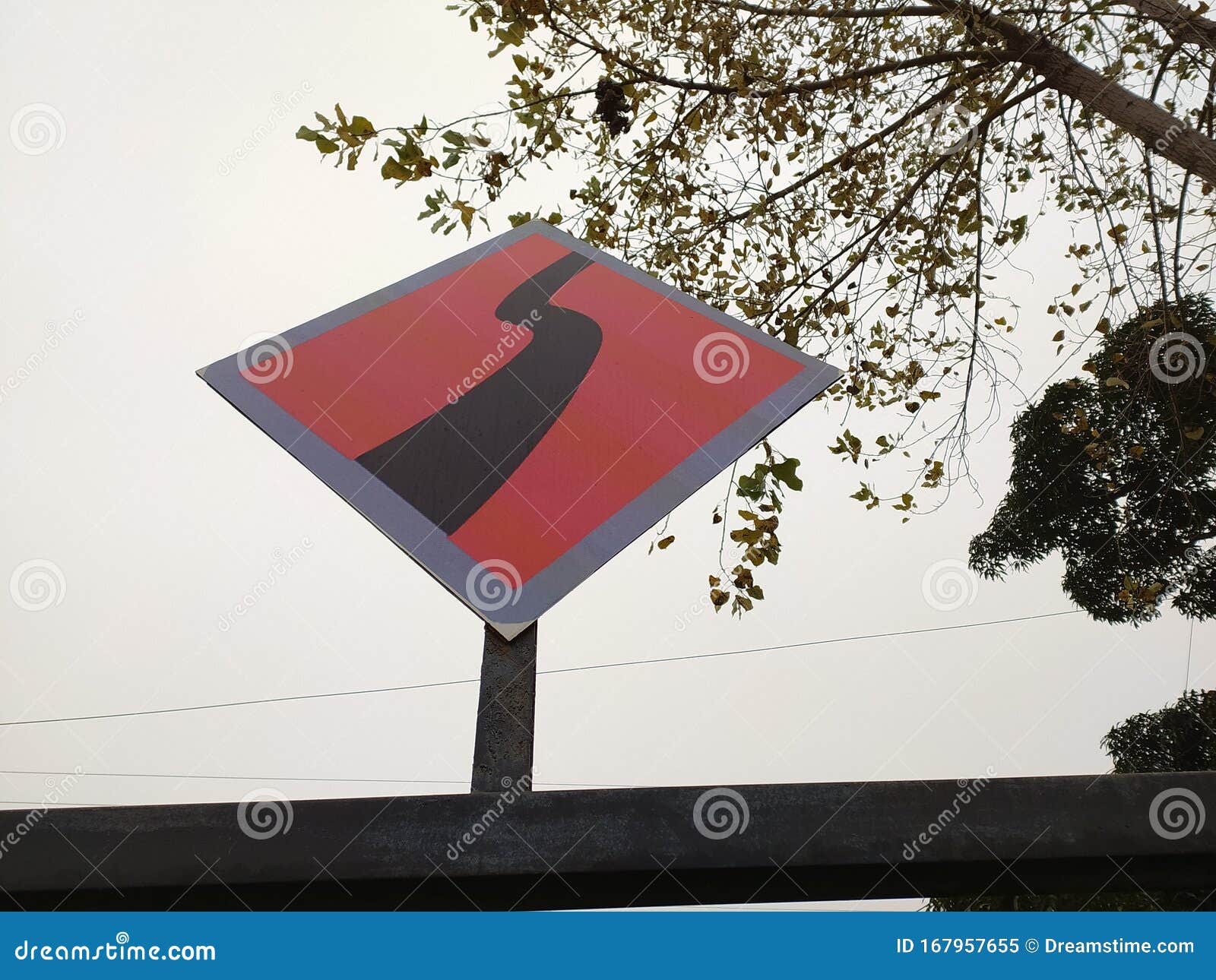 Road symbol on Highway stock image. Image of background - 167957655