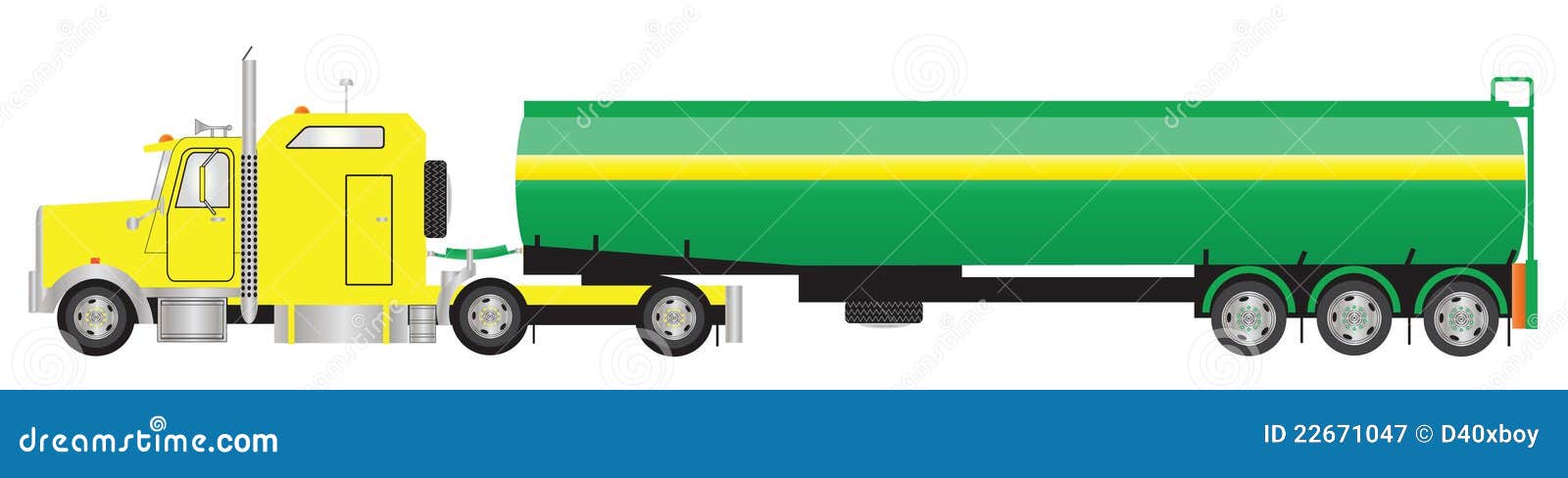 Road Tanker stock vector. Illustration of flammable, green - 22671047
