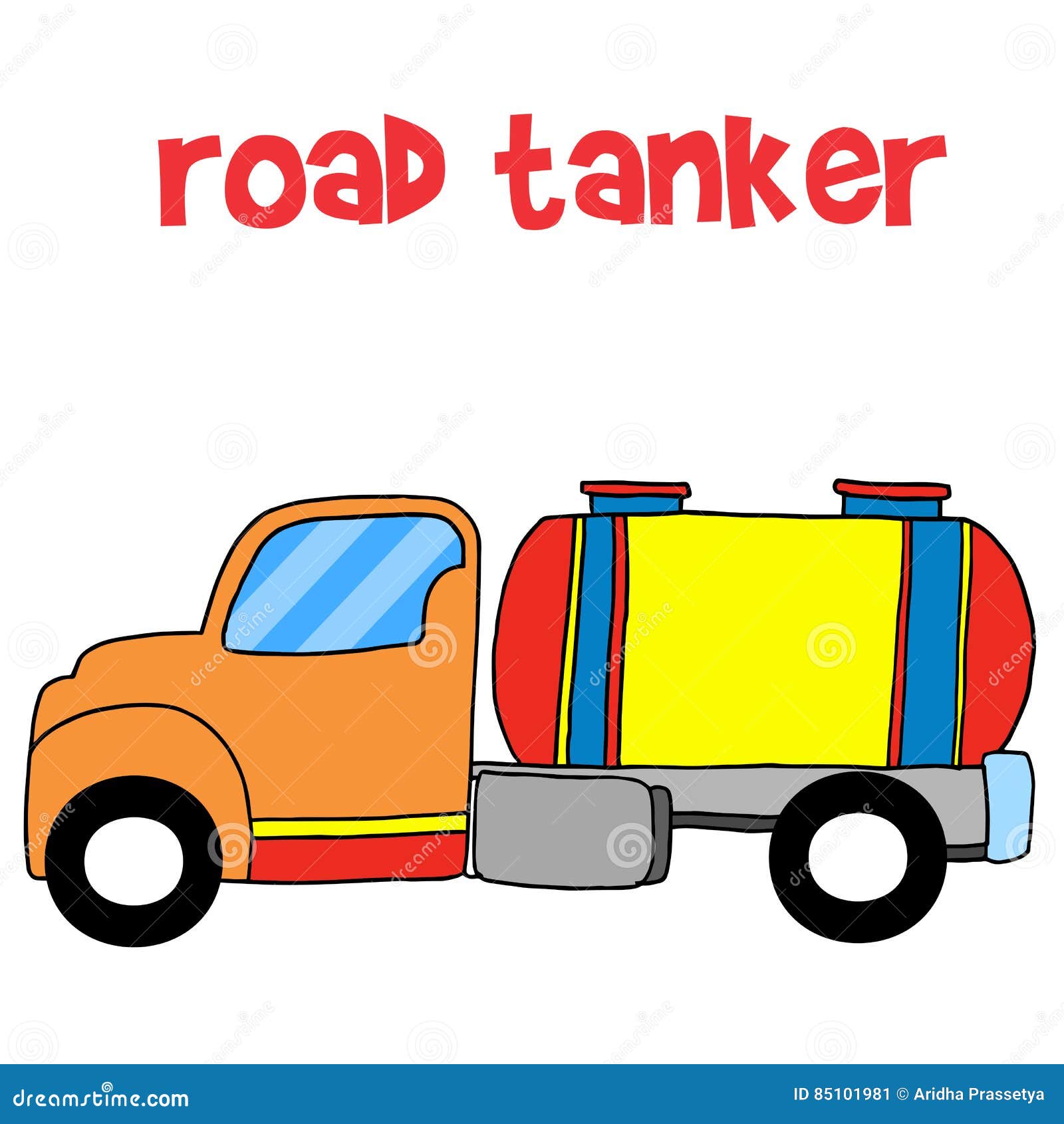 Road Tanker Transportation Collection Stock Stock Vector - Illustration ...