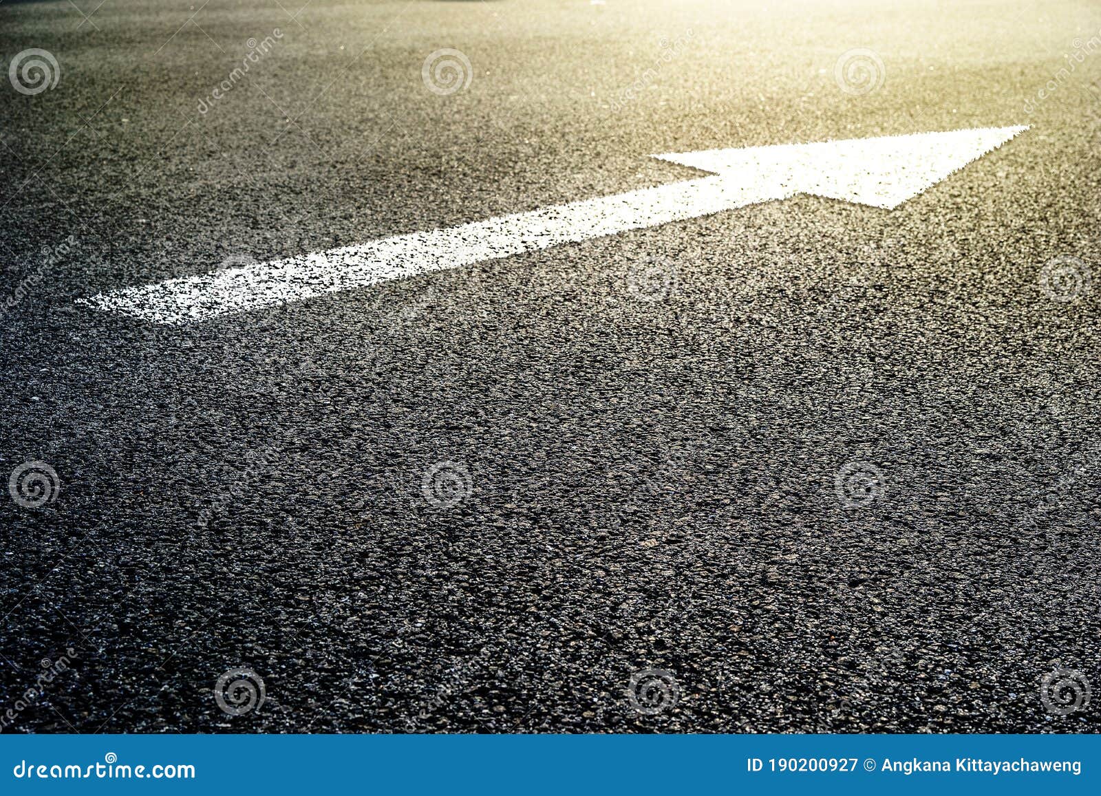 White Directional Arrow Signs Pointing Direction Left To Right Painted ...