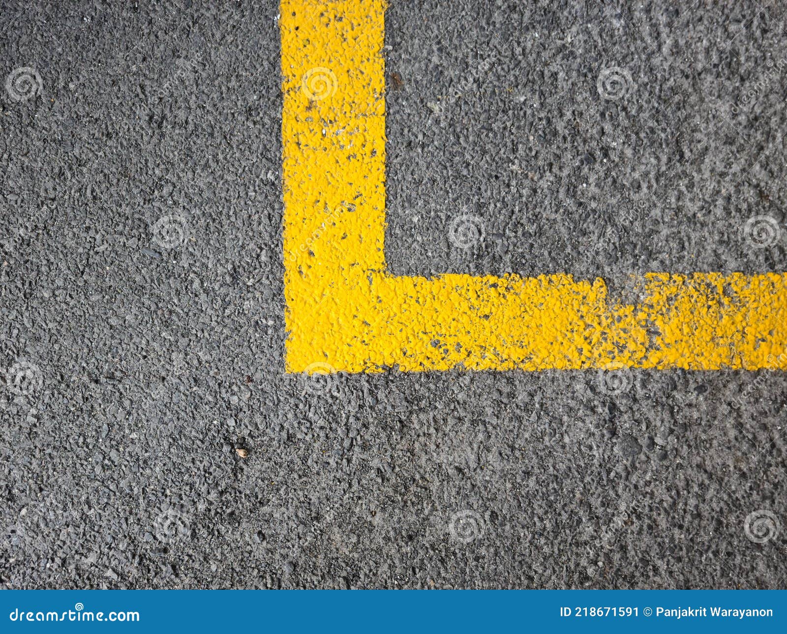 Road Texture Pattern Background and Yellow Line Corner Stock Image ...