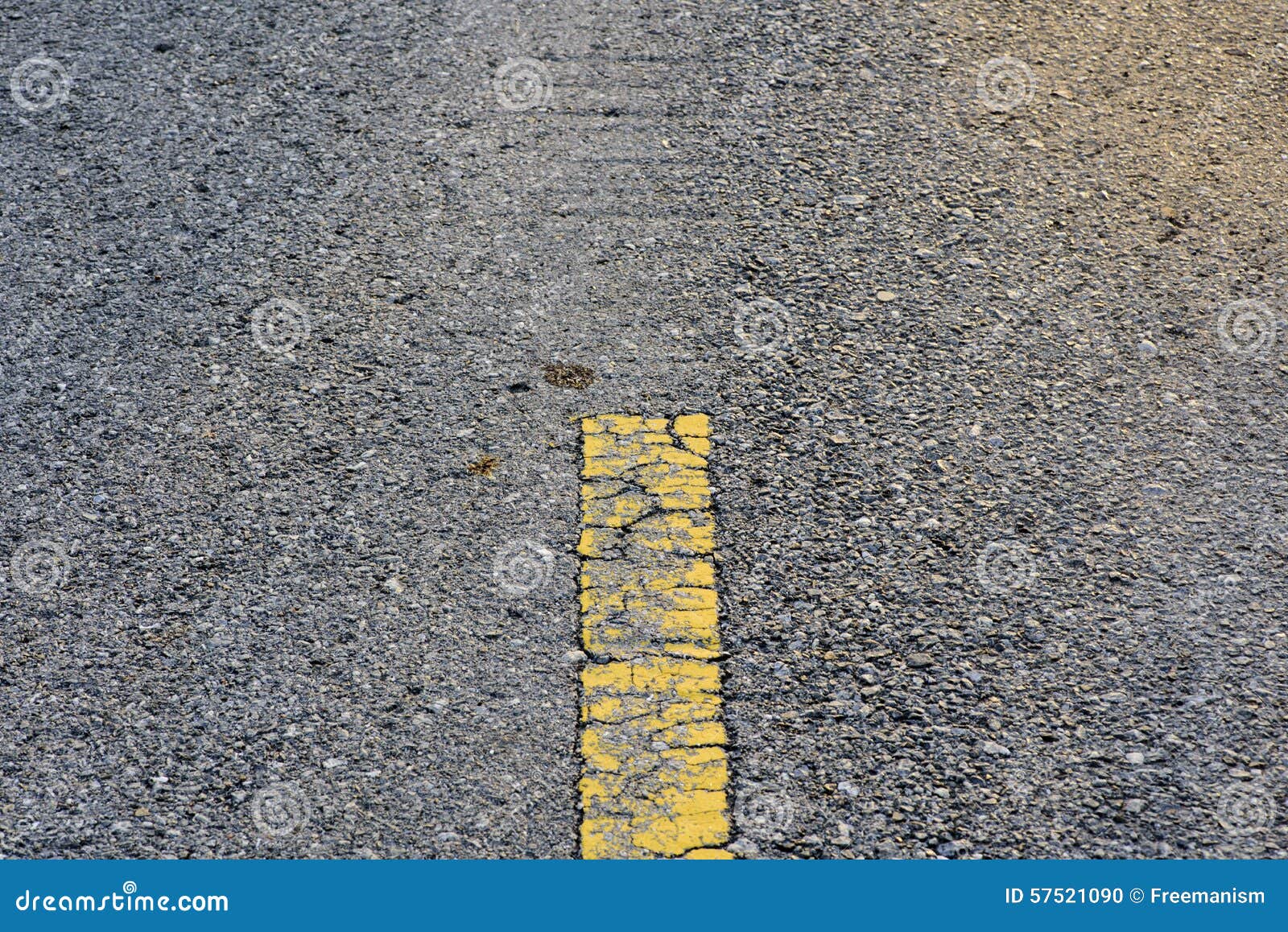 Road Texture with Yellow Line Stock Photo - Image of detail, ground ...