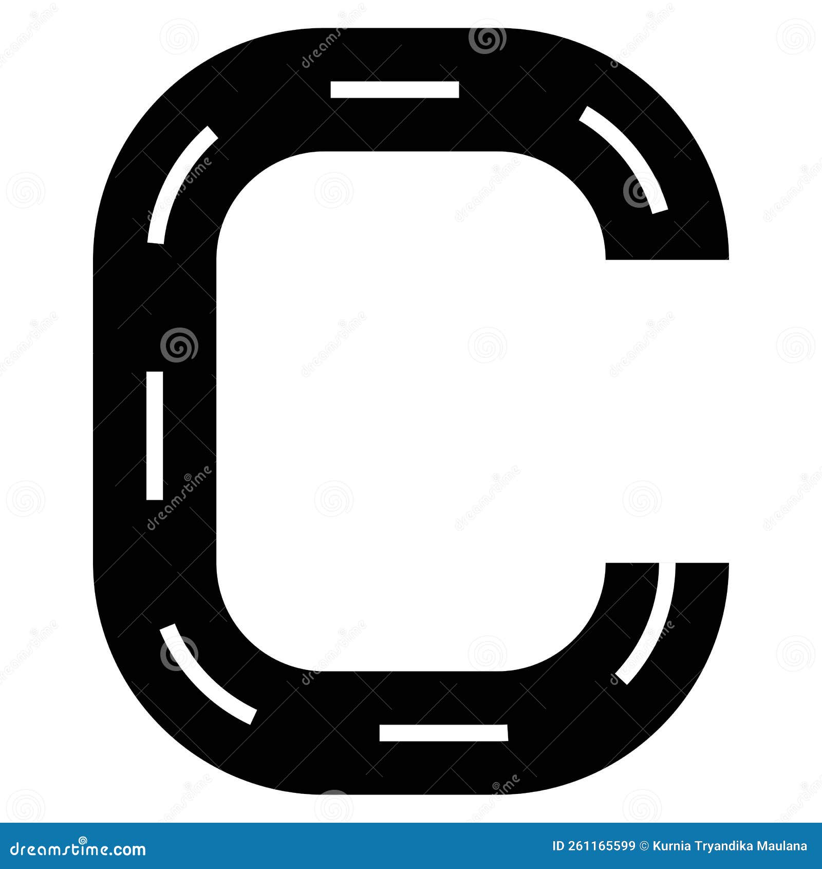 Road Theme Alphabet Letters Font Road Markings Vector Illustration ...