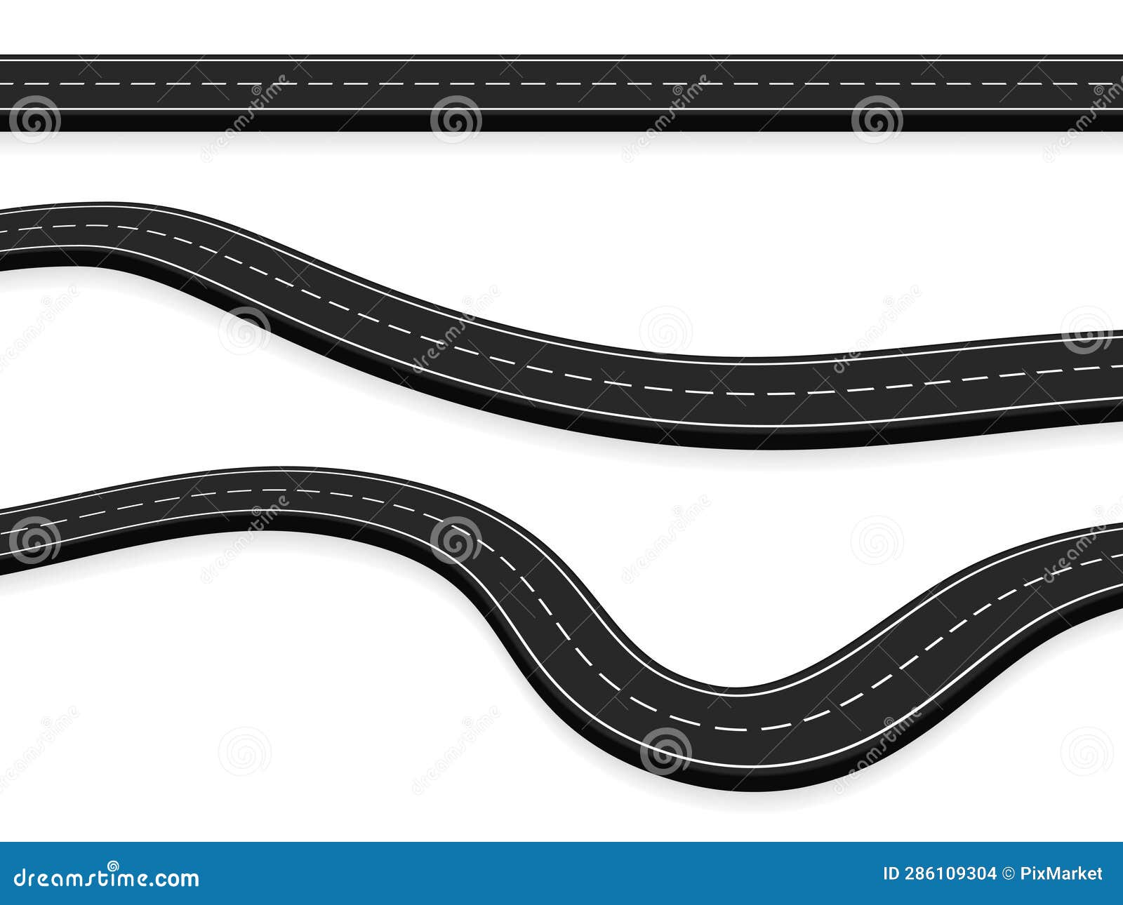 Road stock illustration. Illustration of highway, forward - 286109304
