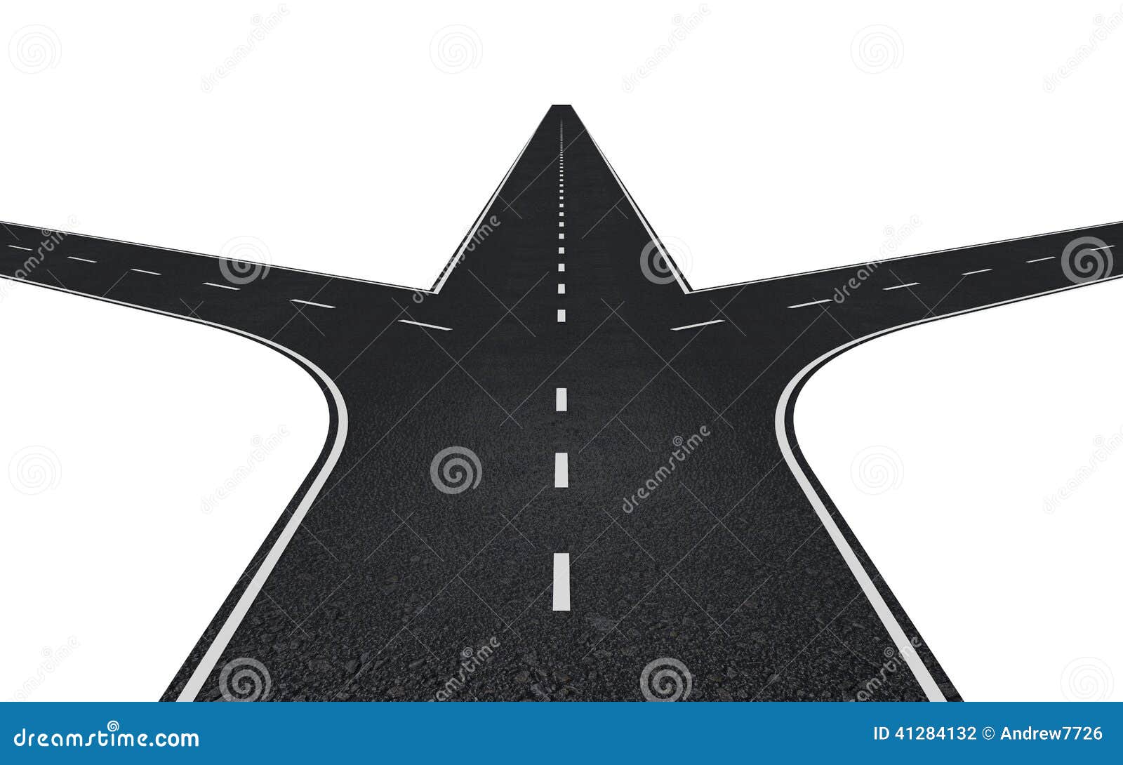 Road with three ways stock illustration. Illustration of left - 41284132 Road with three ways stock illustration. Illustration of left - 41284132