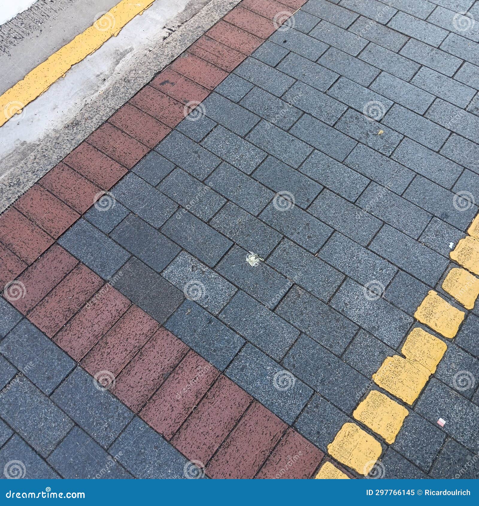 Road Tiles of Bus Stop in Hong Kong Stock Image - Image of stop, road ...