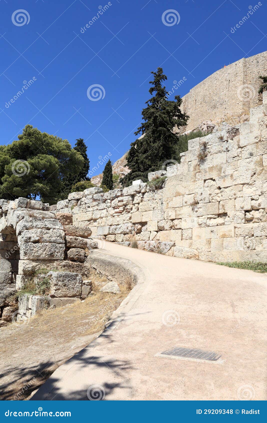 Road To Acropolis of Athens Stock Photo - Image of archeology, historic ...