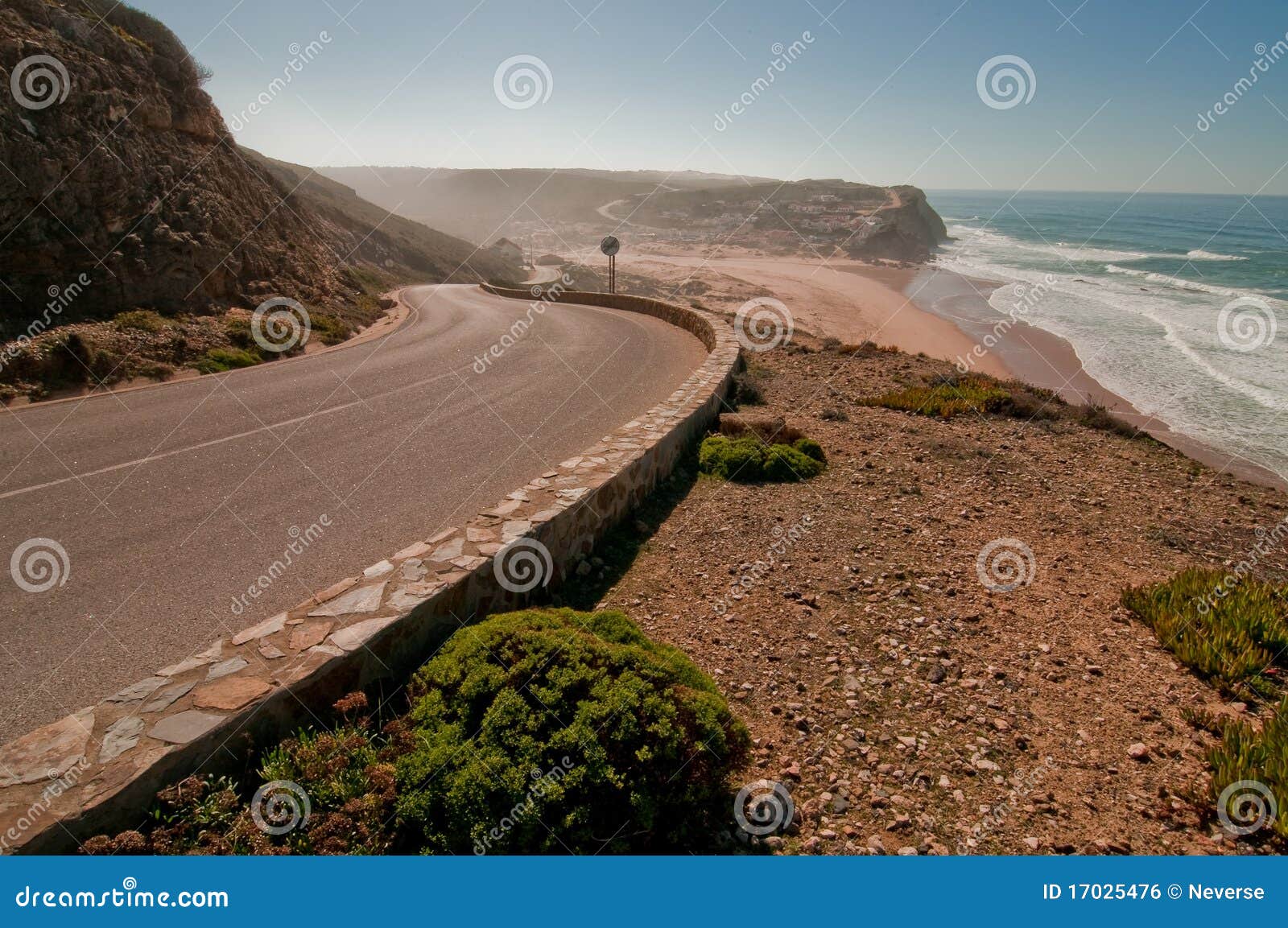 Road to the beach stock photo. Image of village, coast - 17025476