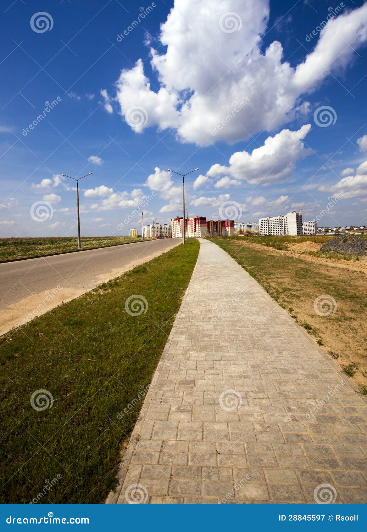 The road to the city stock image. Image of accessibility - 28845597