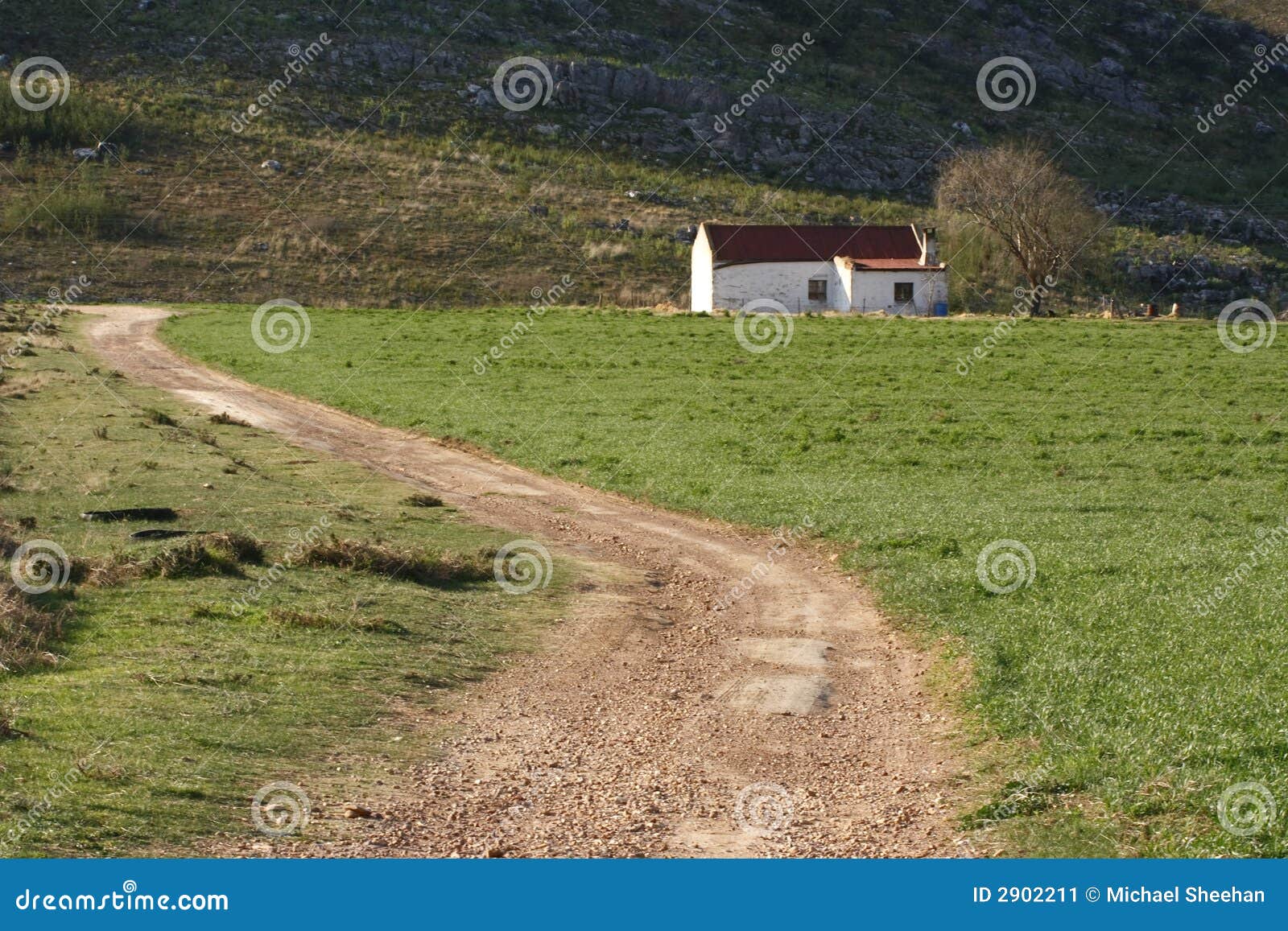 Road to farmhouse stock image. Image of trees, rocks, peace - 2902211