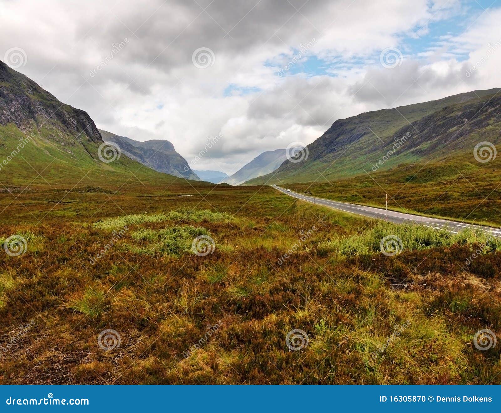 The Road to Glencoe stock photo. Image of rocks, clouds - 16305870