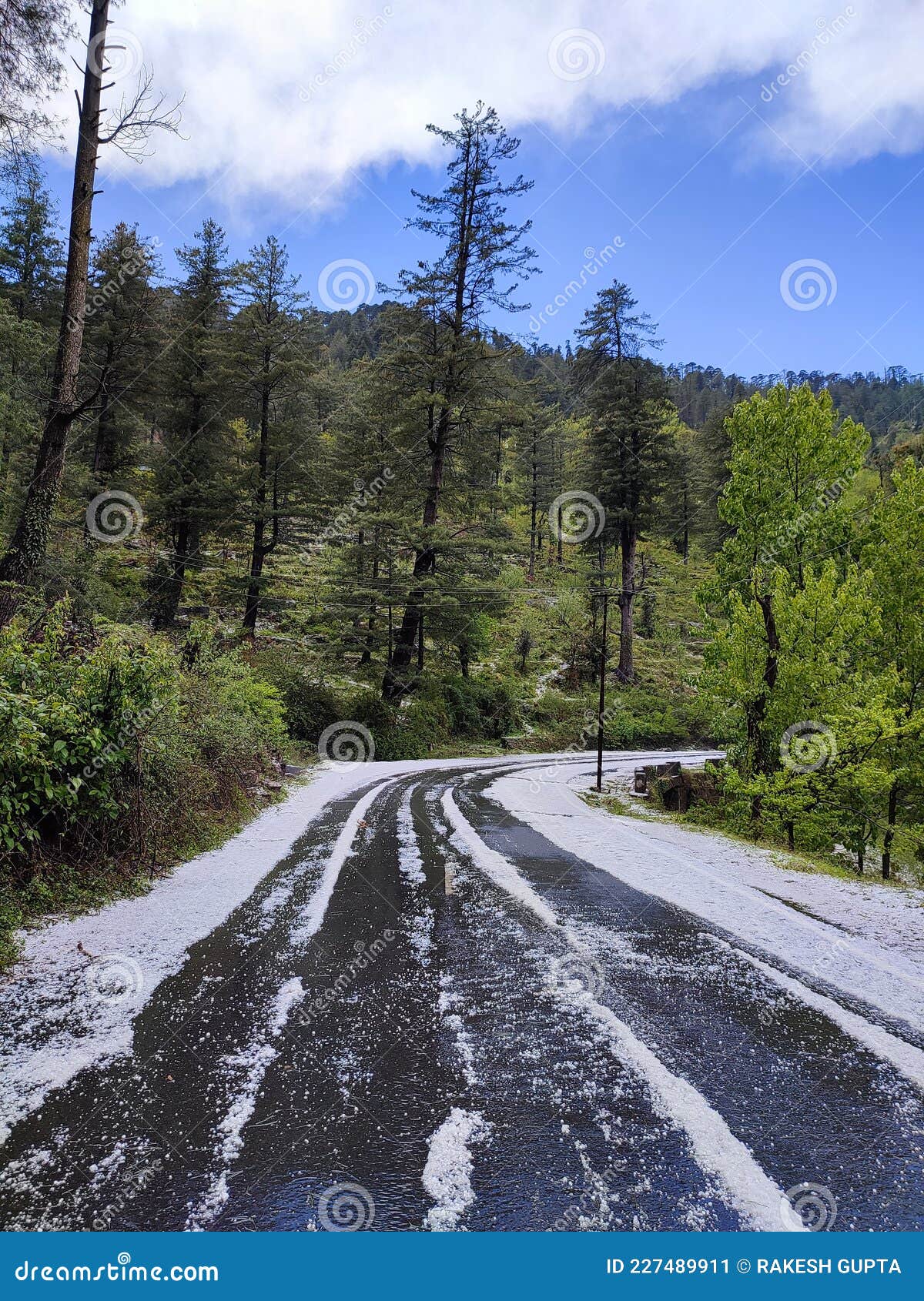 Road To Heaven Welcoming Snow Stock Image - Image of heaven, snow ...