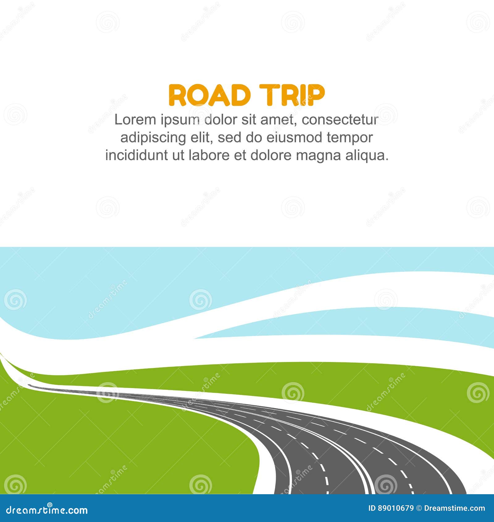 Road to infinity highway stock vector. Illustration of background ...