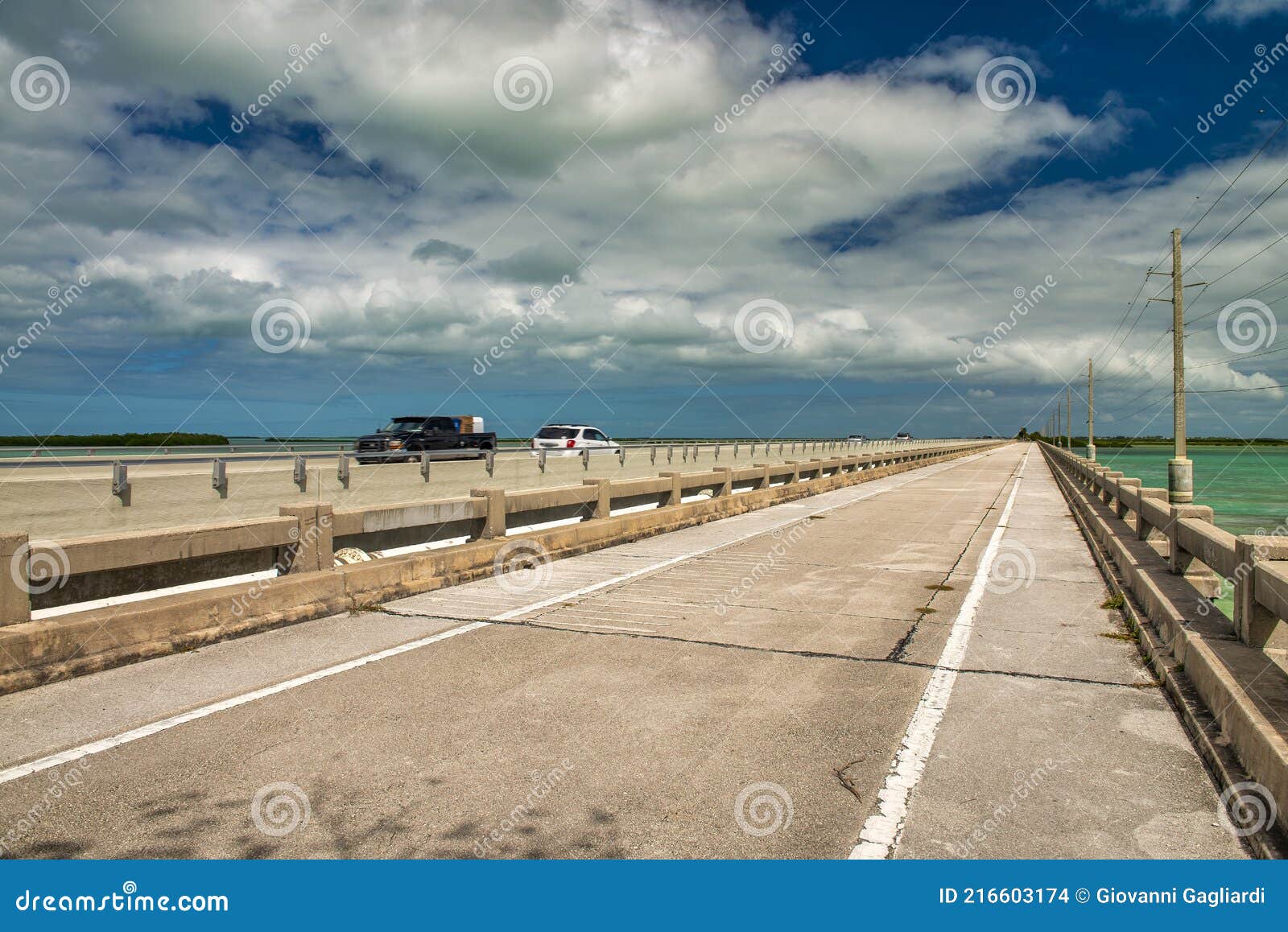 Road to Key West, Florida stock photo. Image of highway - 216603174