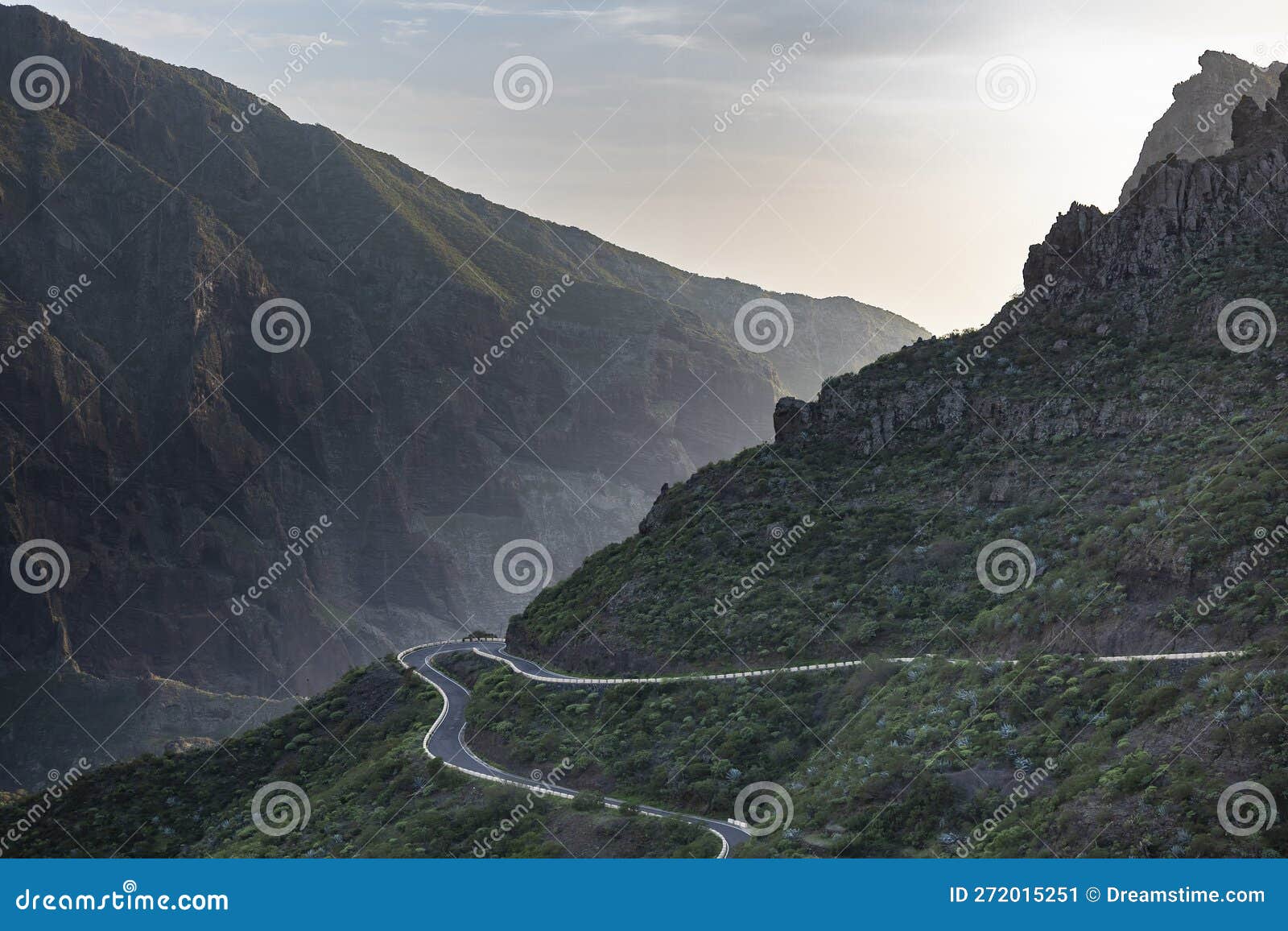 Road to Masca, Tenerife stock image. Image of road, green - 272015251