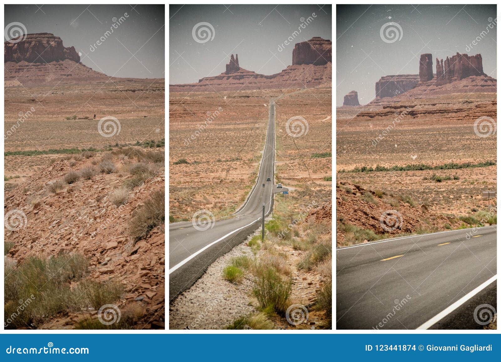 Road To Monument Valley, Arizona Stock Photo - Image of panoramic ...