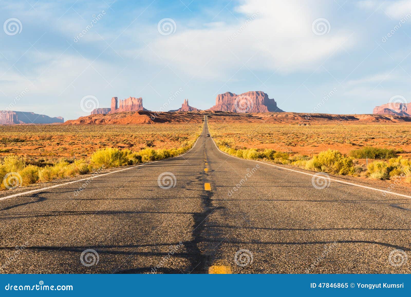Road To the Monument Valley Stock Image - Image of american, america ...