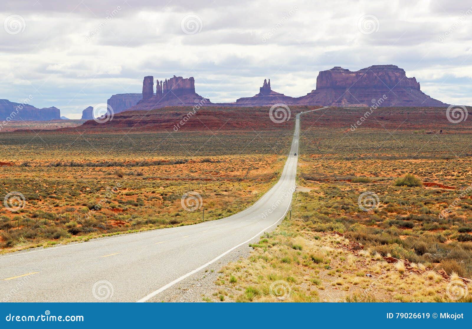 Road to Monument Valley stock image. Image of valley - 79026619