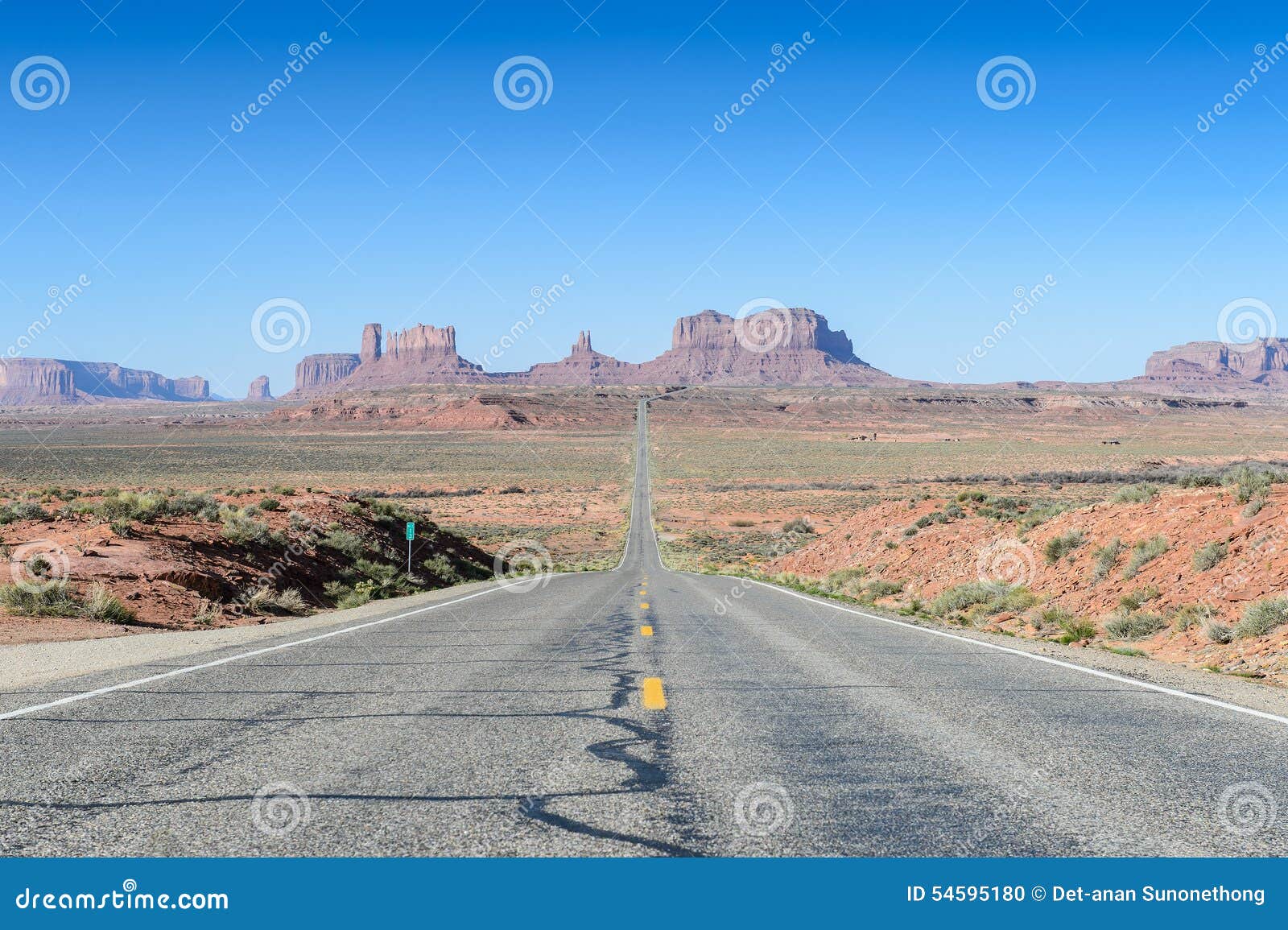 Road to monument valley stock photo. Image of natural - 54595180