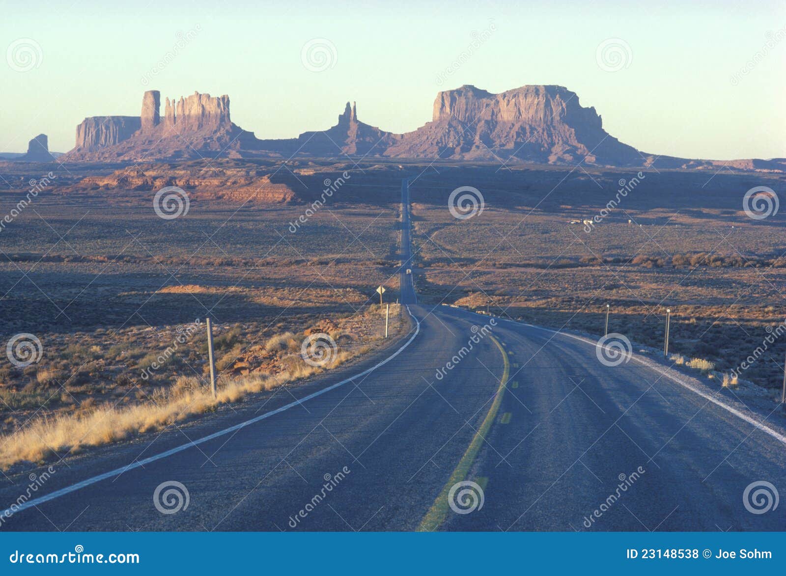 Road To Monument Valley, Utah Stock Photo - Image of continent ...