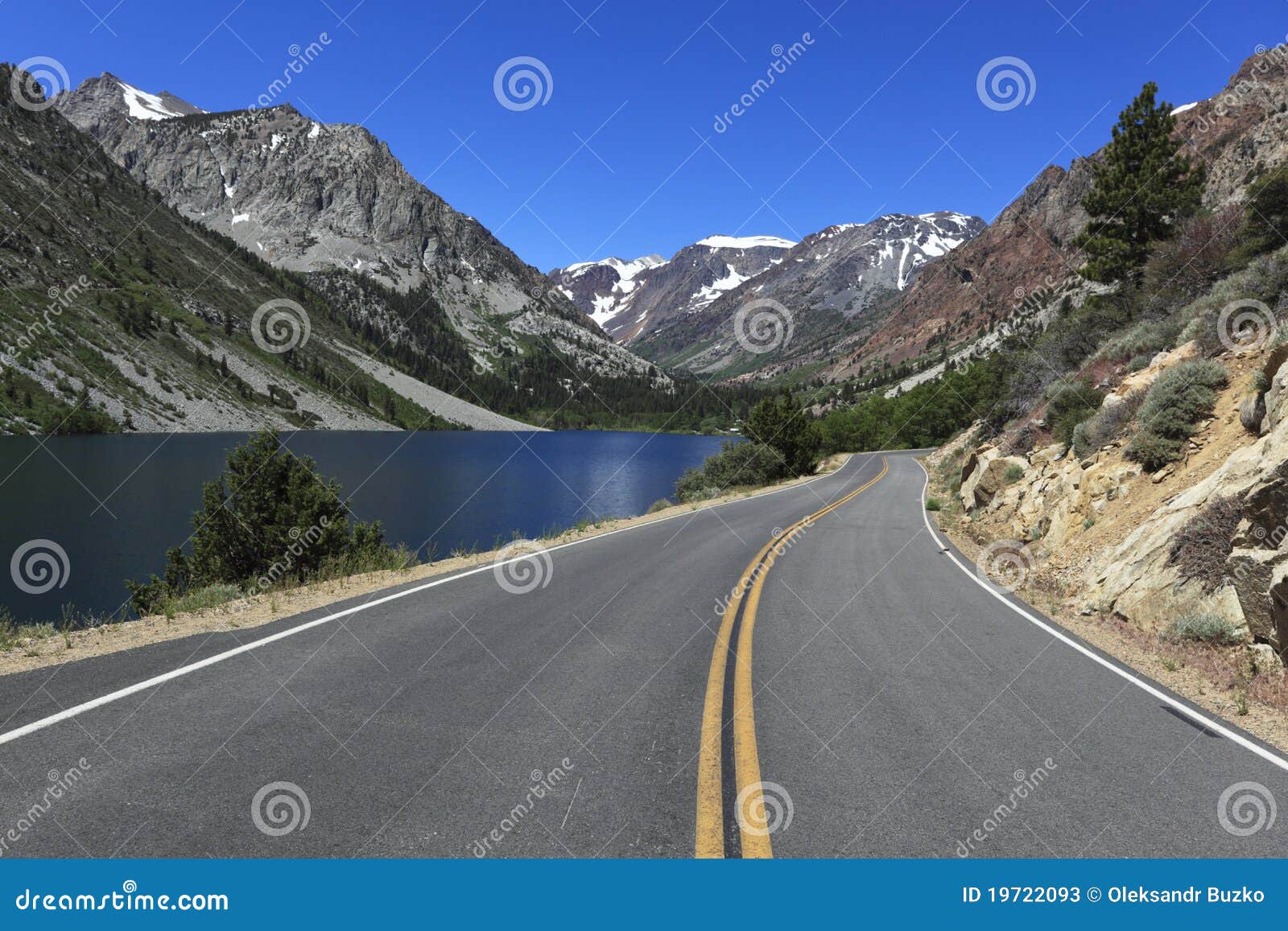 Road To the Mountains in California Stock Image - Image of gorge ...