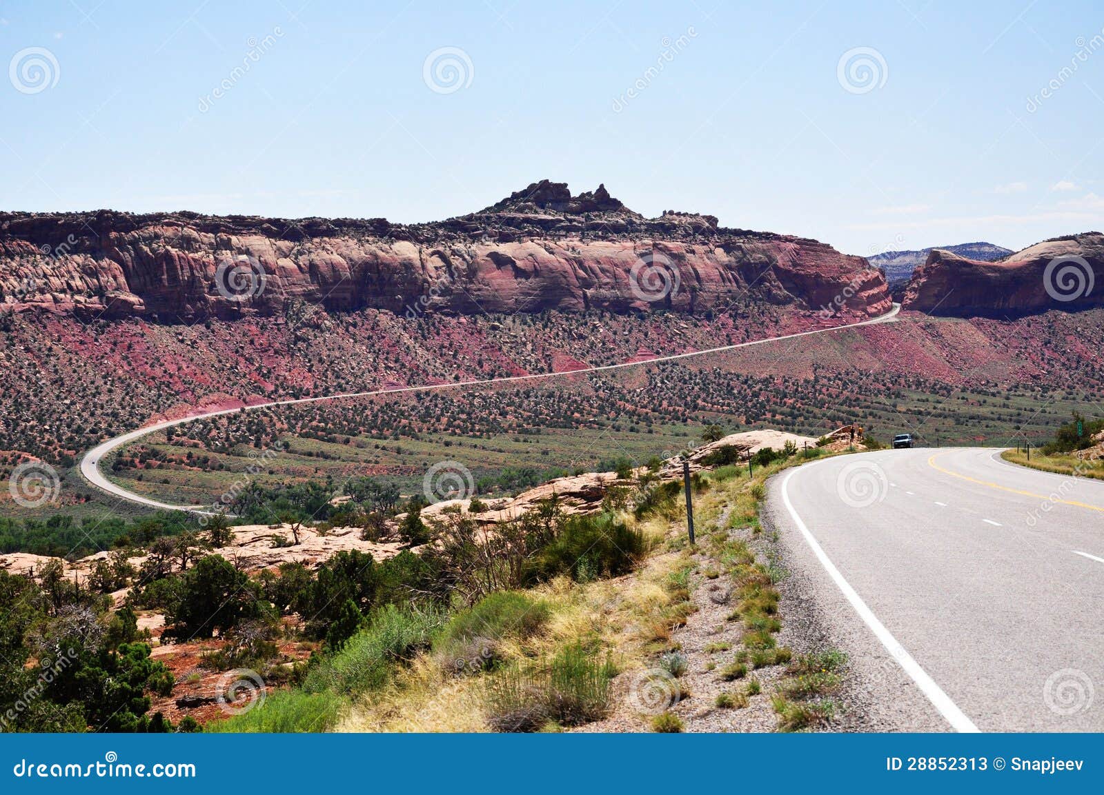 Road to Natural bridges stock image. Image of nature - 28852313