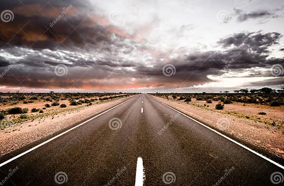 Road to Nowhere stock photo. Image of empty, outback, australia - 9380110