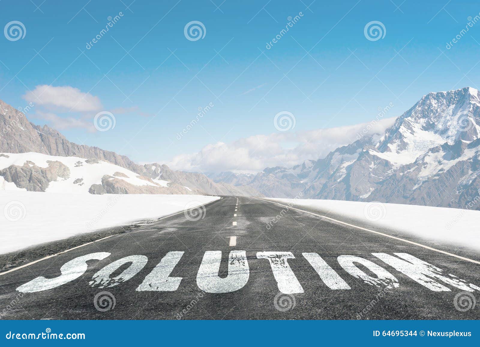 Road to problem solving stock photo. Image of improvement - 64695344