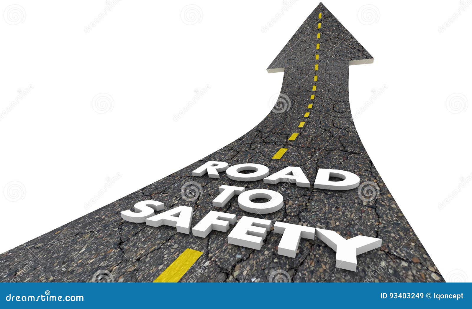 Road To Safety Security Reduce Risk Words Stock Illustration ... Road To Safety Security Reduce Risk Words Stock Illustration ...