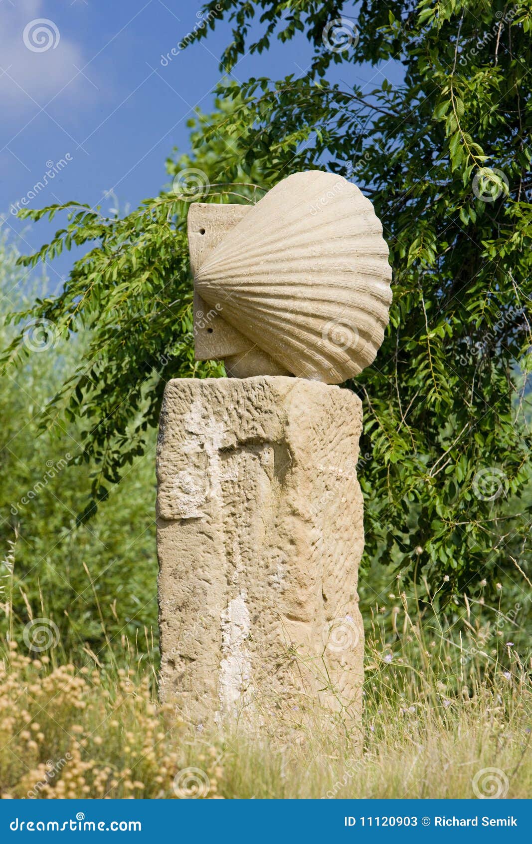 Road To Santiago De Compostela Stock Image - Image of saint, shell ...
