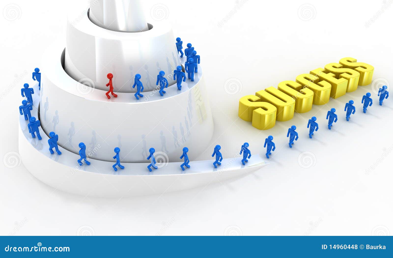 Road to success stock illustration. Illustration of ambition - 14960448