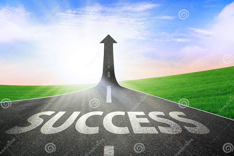 The road to success stock image. Image of idea, highway - 24495309