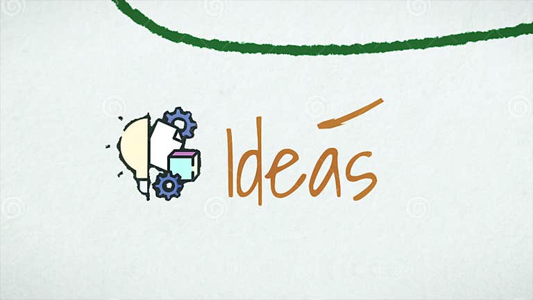 Road To Success Concept Loopable Animation. Elements of Success ...