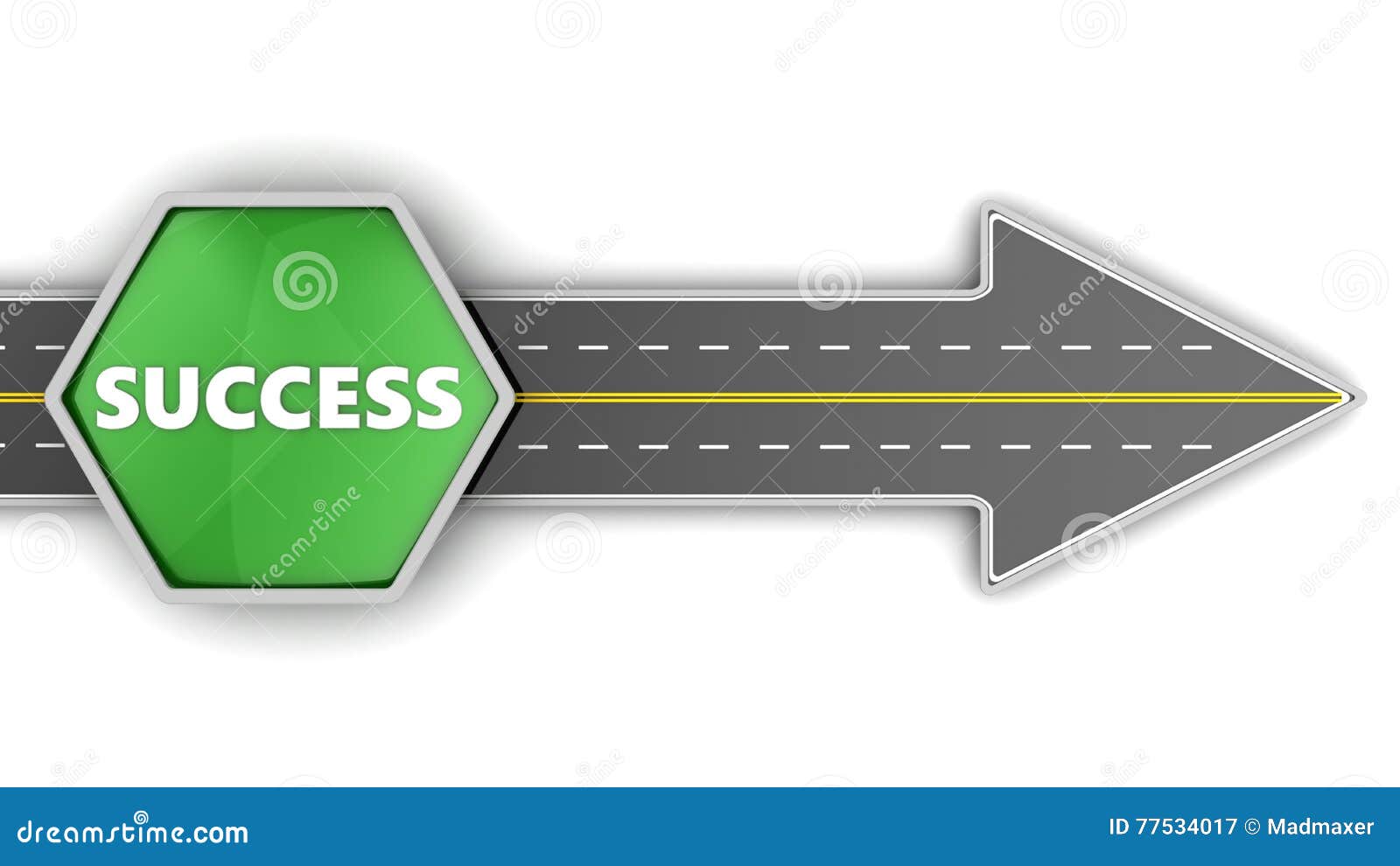 Road to success stock illustration. Illustration of improvement - 77534017