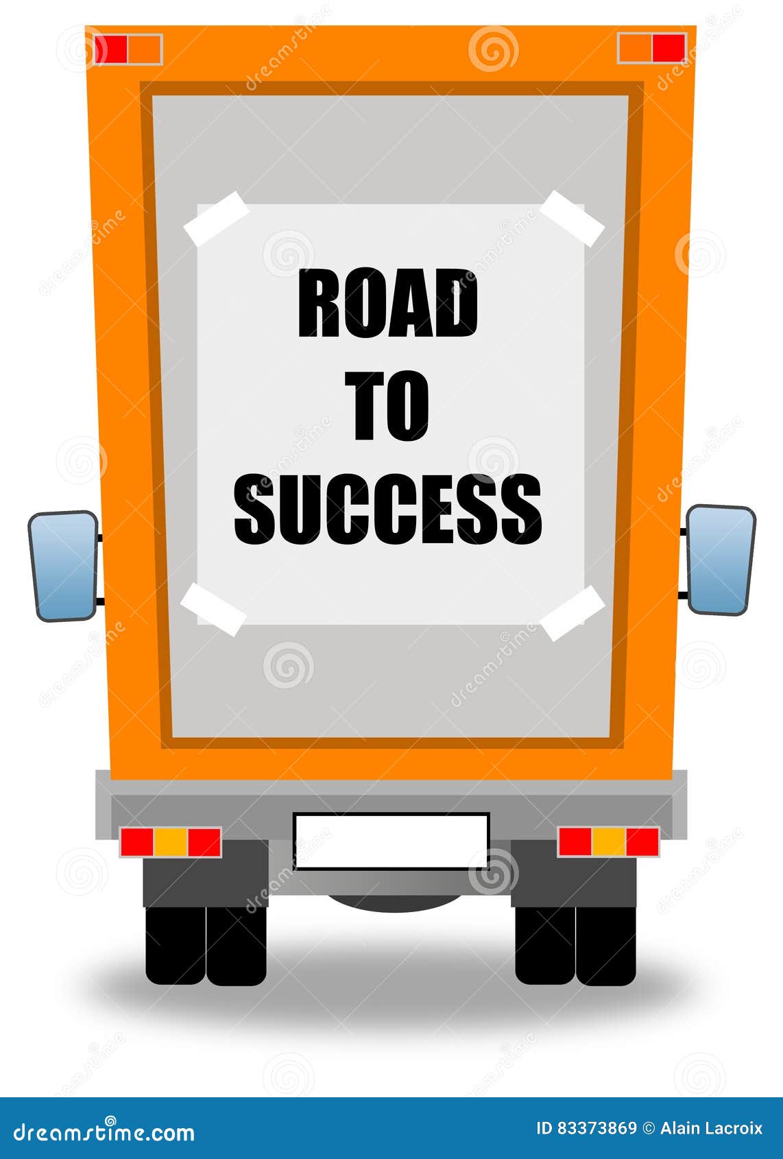 Road to success stock illustration. Illustration of ambitions - 83373869