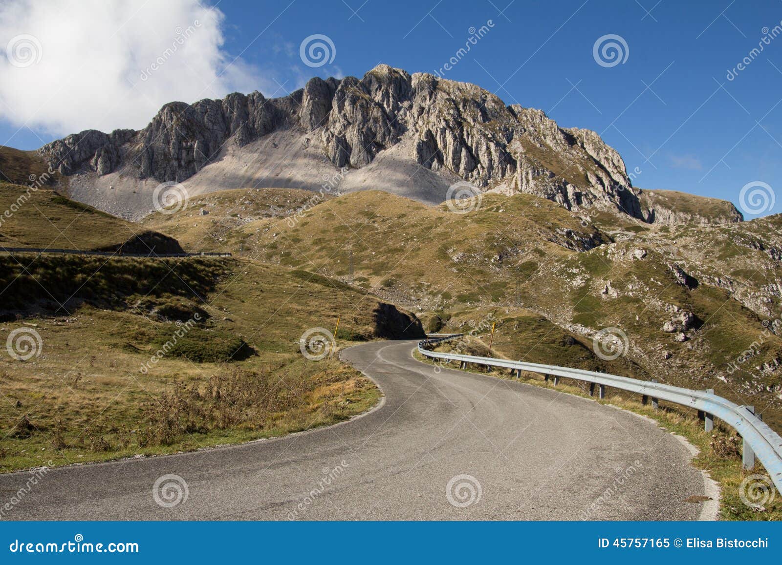 Road To the Terminillo Mountain Stock Image - Image of rocks, rieti ...
