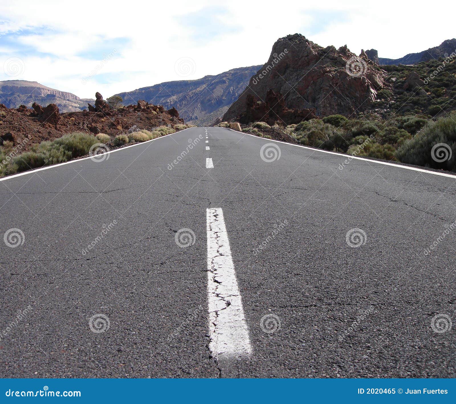 Road to the volcano stock image. Image of asphalt, field - 2020465