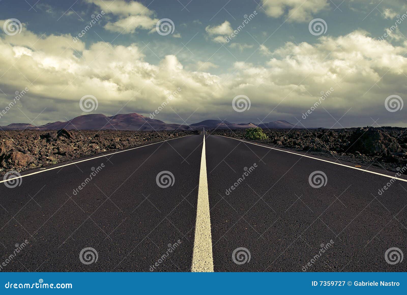 Road to volcano stock image. Image of color, lava, blue - 7359727