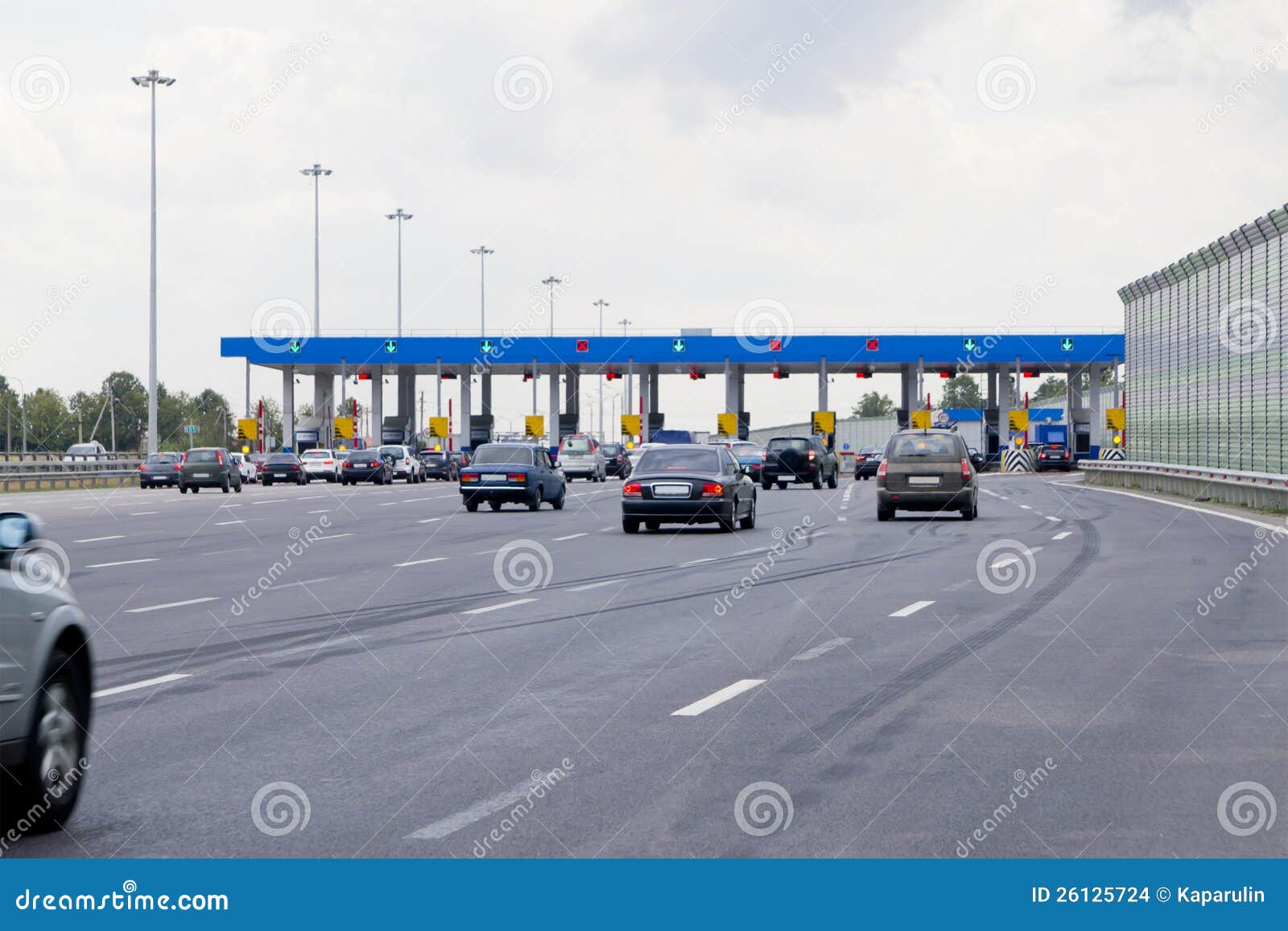 Road toll stock photo. Image of bill, golden, lines, interstate - 26125724