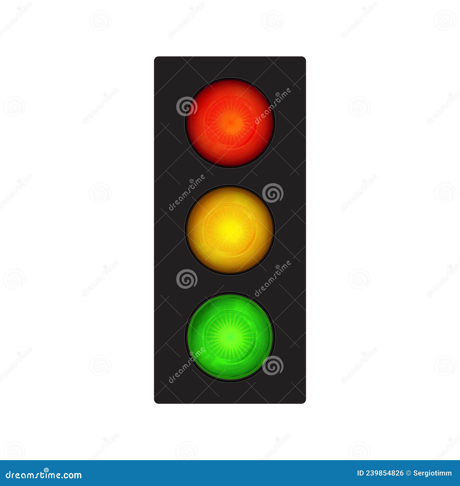 Road Traffic Light for Traffic Control Design Flat Style Vector ...