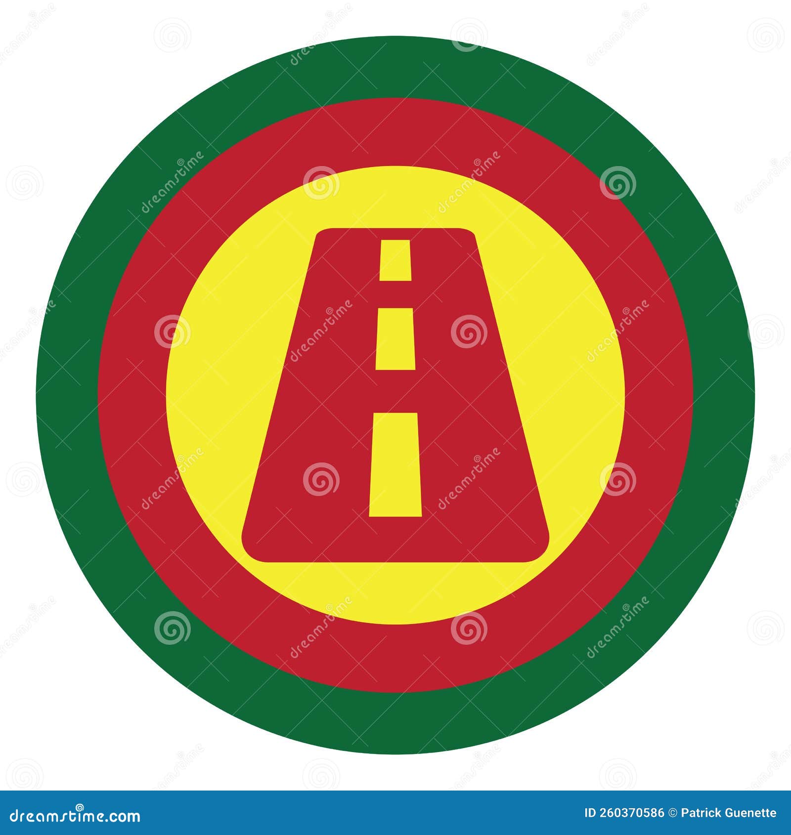 Road traffic sign, icon stock vector. Illustration of symbol - 260370586